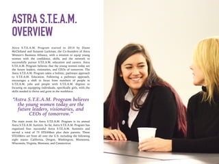 Fall 2016 Astra STEAM Summit Report | PPT