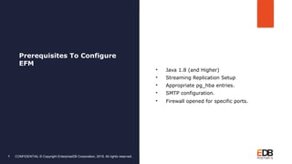 EDB Failover Manager - Features and Demo | PDF