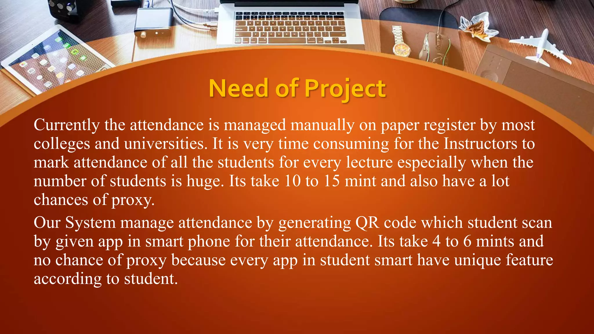Final year-project "Smart Sessional System with QR Code" | PPTX