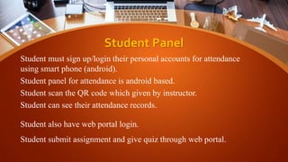 Final year-project "Smart Sessional System with QR Code" | PPTX