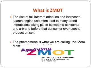 ZMOT : Zero Moment of Truth marketing 2013 | PPT