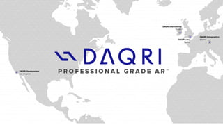 Roy Ashok (Daqri): DAQRI Worksense – Enhancing your Workforce with AR | PPT