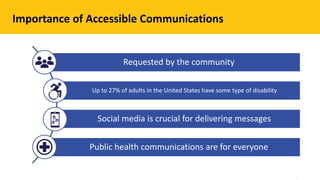 Creating Accessible Public Health Communications | PPT