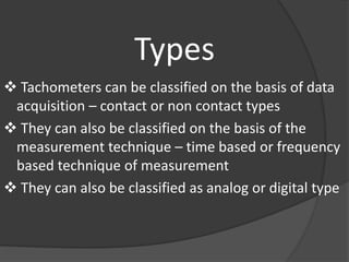 Tachometer | PPTX