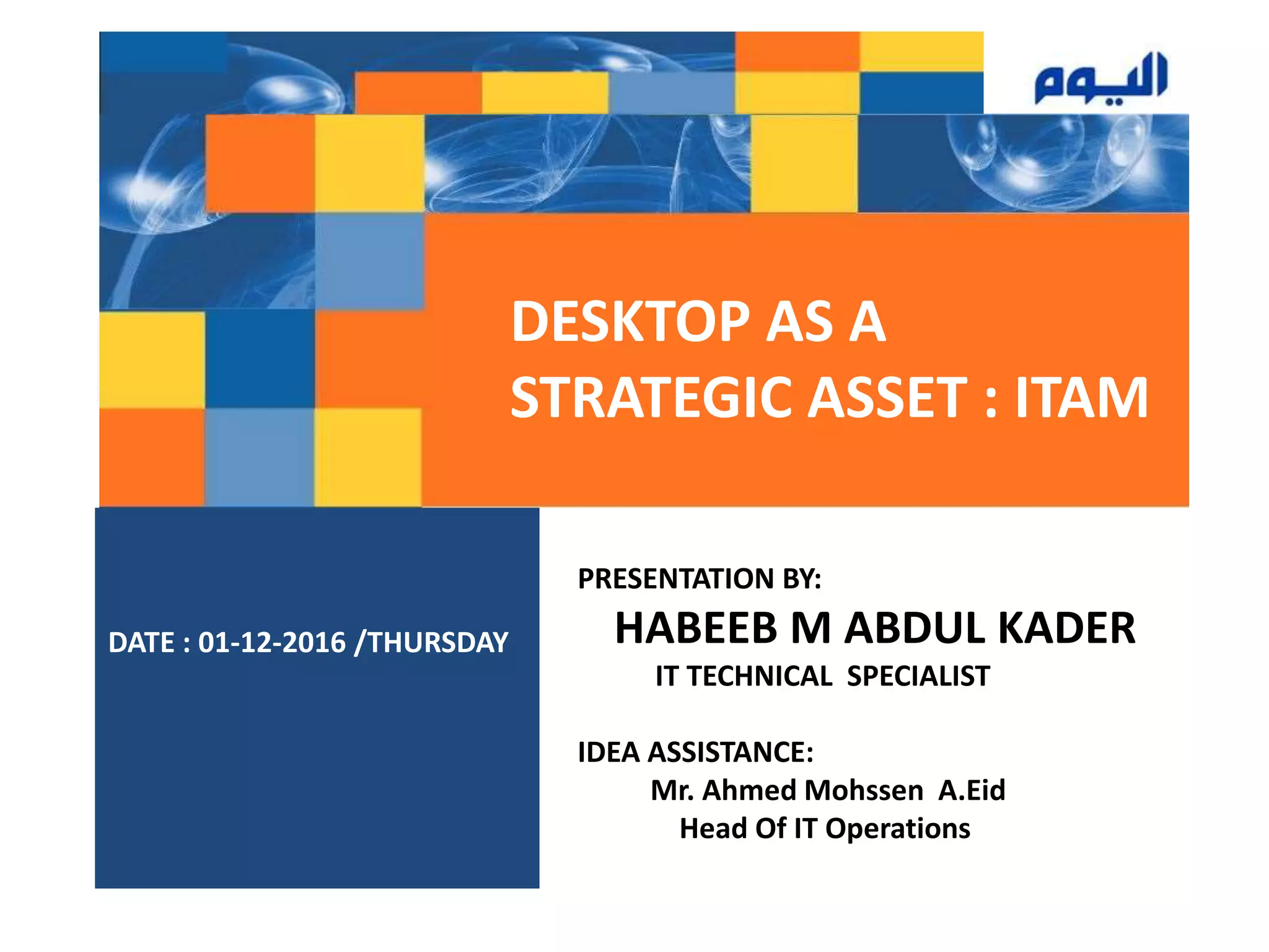 IT ASSET MANAGEMENT | PPTX