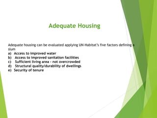 HOUSING & HOUSING POLICY ,HABITAT III PAPER | PPTX