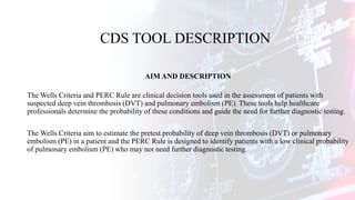 Clinical decision support tool for pulmonary embolism | PPT