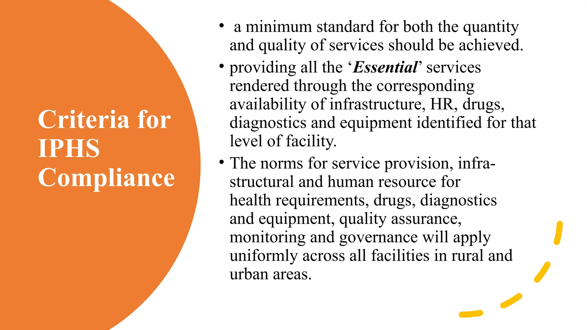 Standards of a district hospital mentioned | PPTX