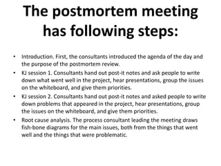 Postmortem Analysis | PPTX