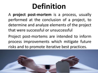 Postmortem Analysis | PPT