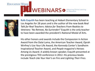 Final13 09-10-real talk with Rafe Esquith | PPT