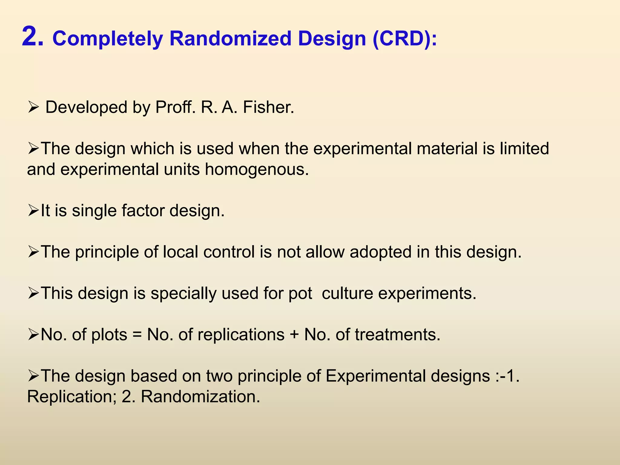 Experimental design in Plant Breeding | PPTX