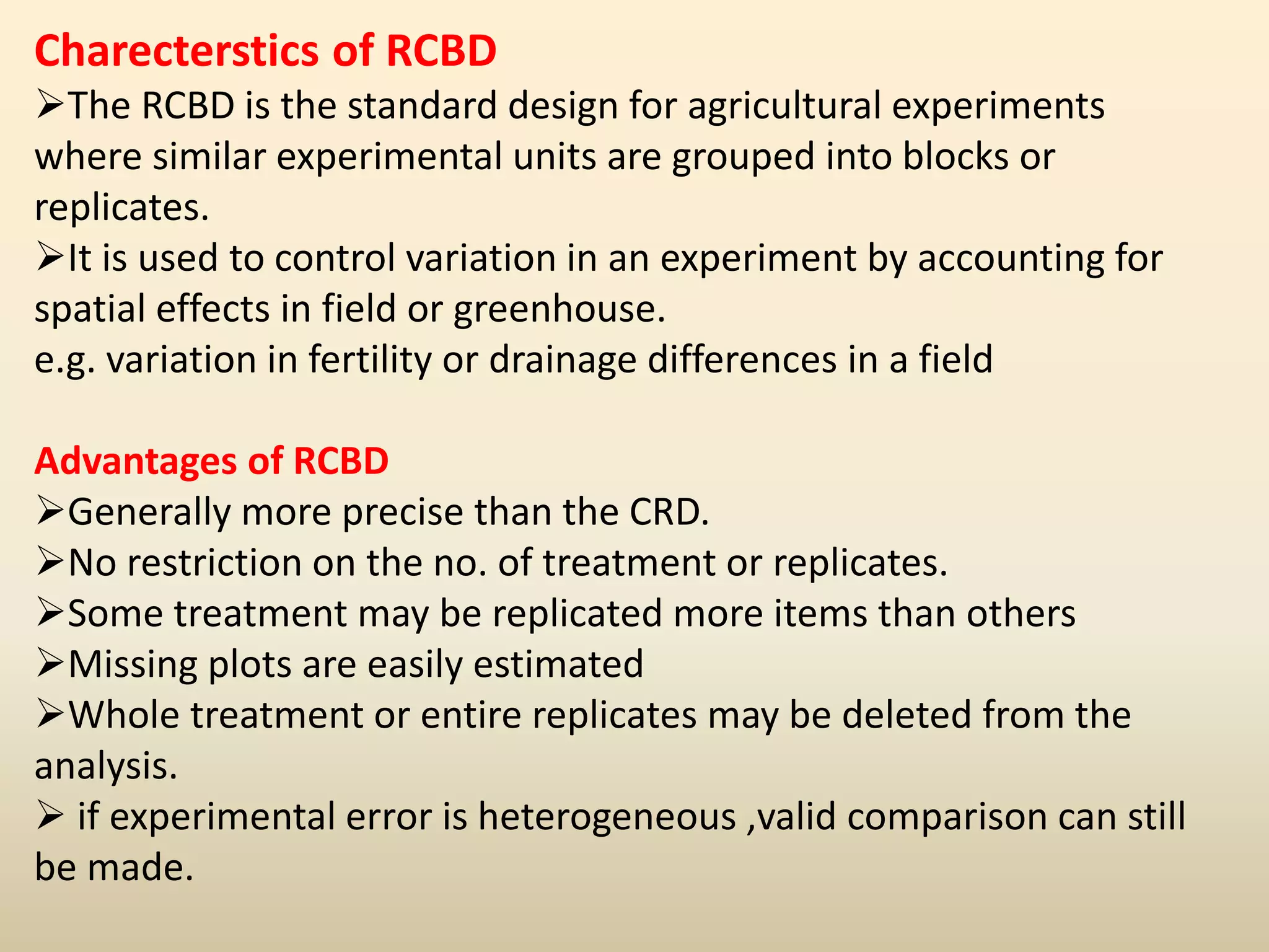 Experimental design in Plant Breeding | PPTX