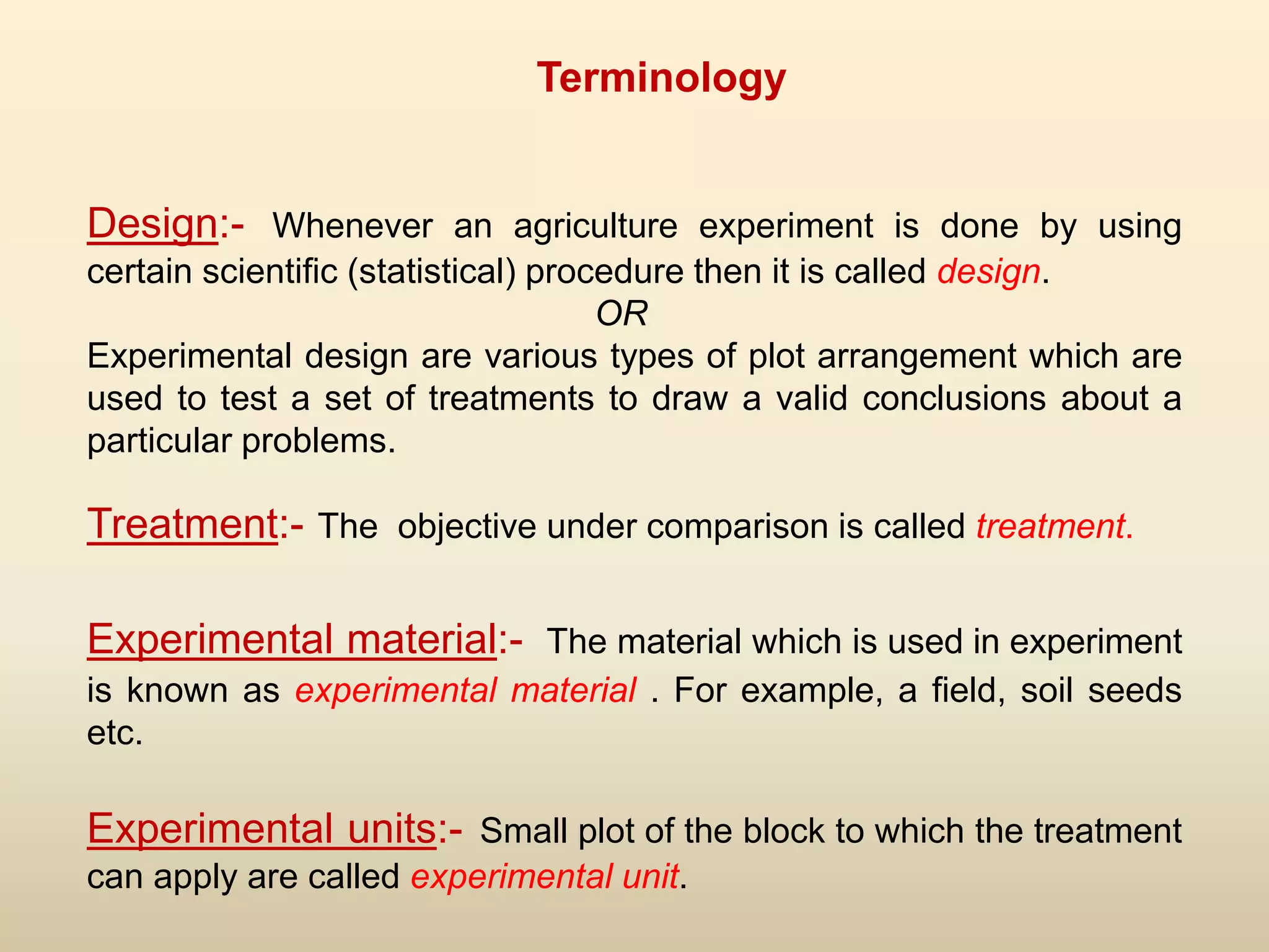 Experimental design in Plant Breeding | PPTX
