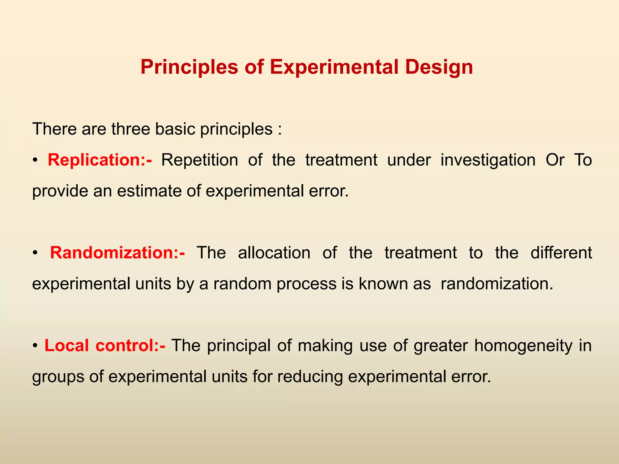 Experimental design in Plant Breeding | PPTX