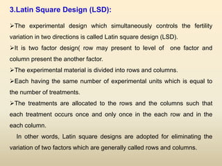 Experimental design in Plant Breeding | PPTX