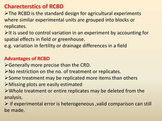 Experimental design in Plant Breeding | PPTX