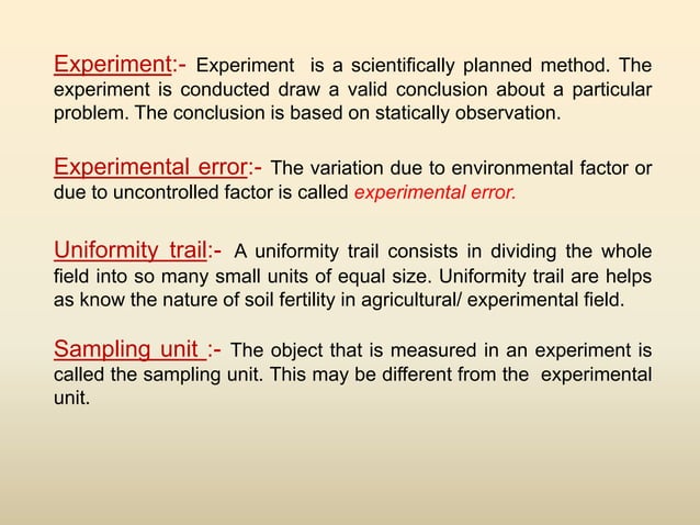 Experimental design in Plant Breeding | PPTX