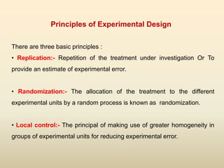 Experimental design in Plant Breeding | PPTX