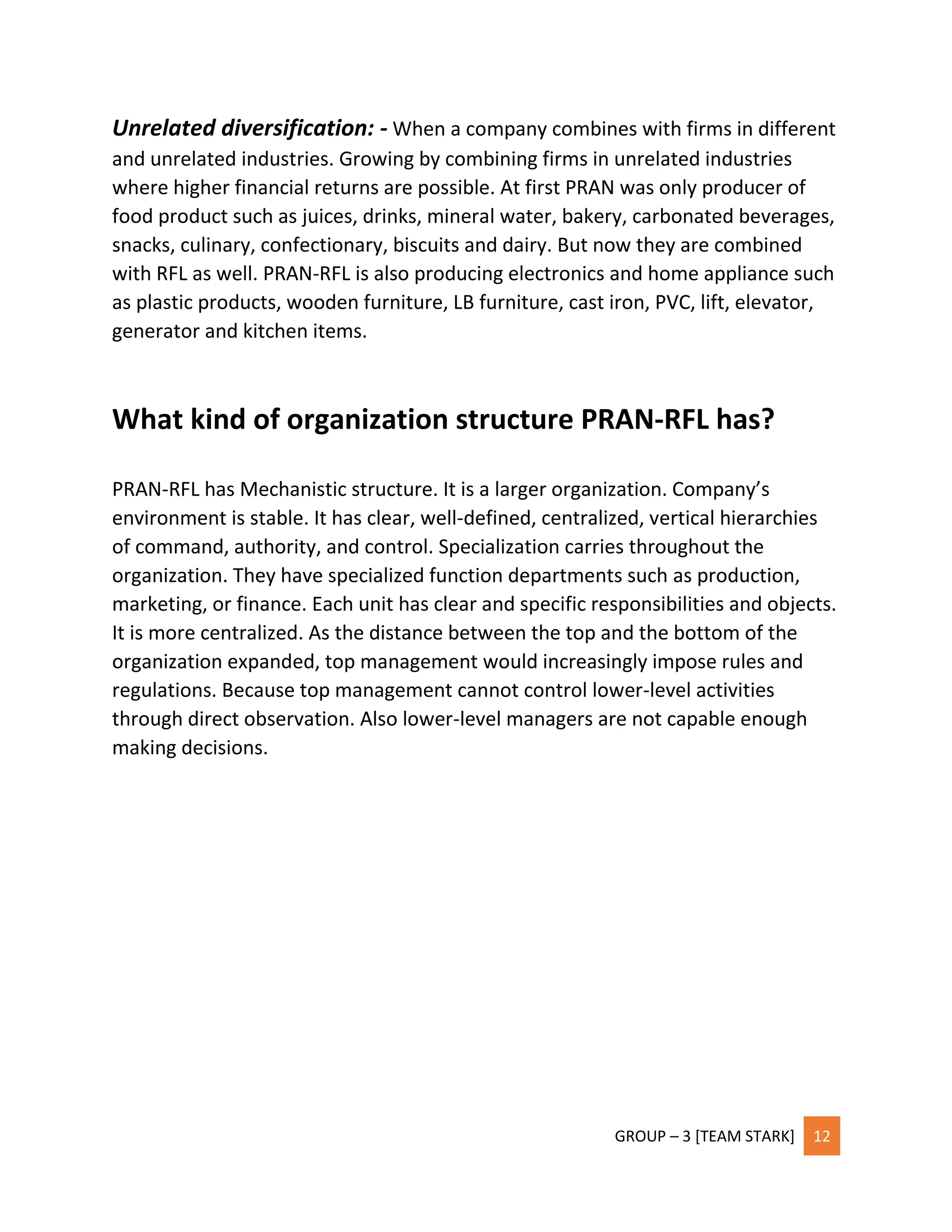 PRAN RFL group | PDF