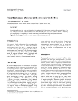 Preventable cause of dilated cardiomyopathy in children | PDF