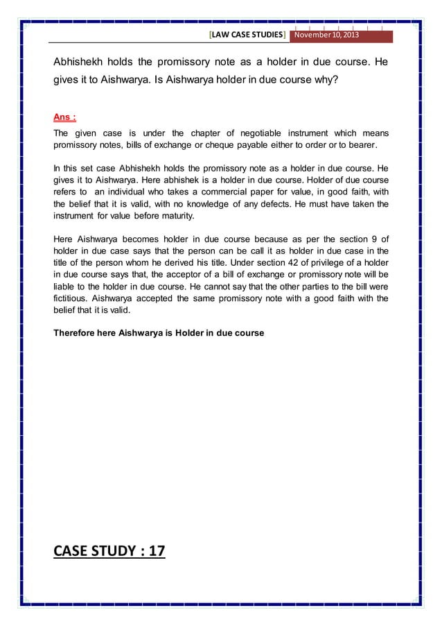 business law case studies with solution | DOCX | Marriage and Civil ...