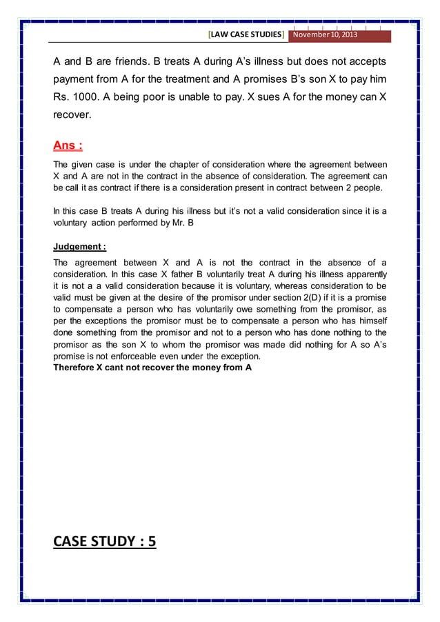 Business Law Case Studies With Solution Business Law Case Studies With Solution