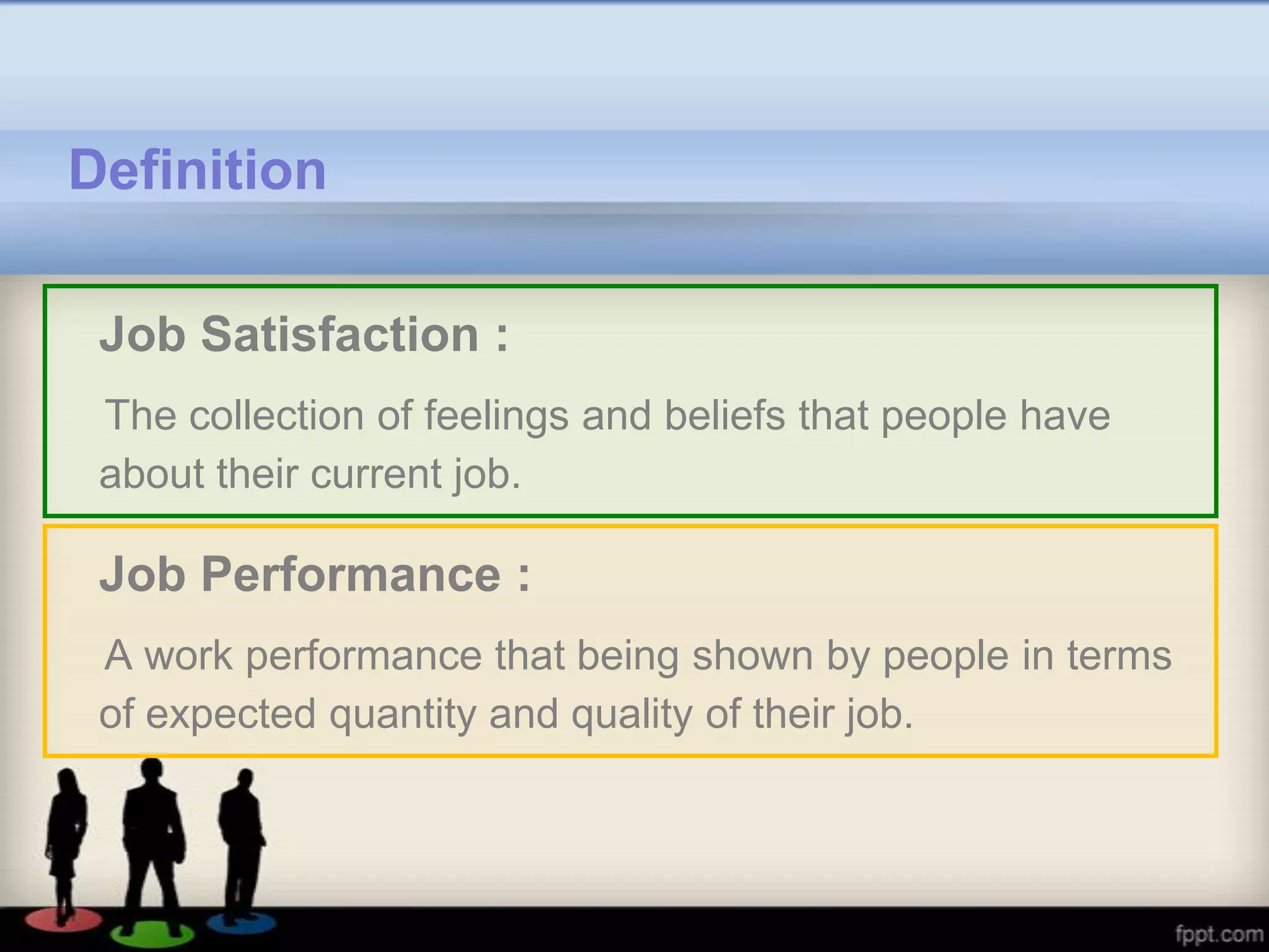 Job Satisfaction & Job Performance | PPTX