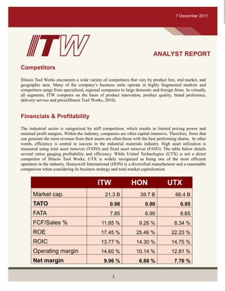 ITW Analyst Report | DOCX
