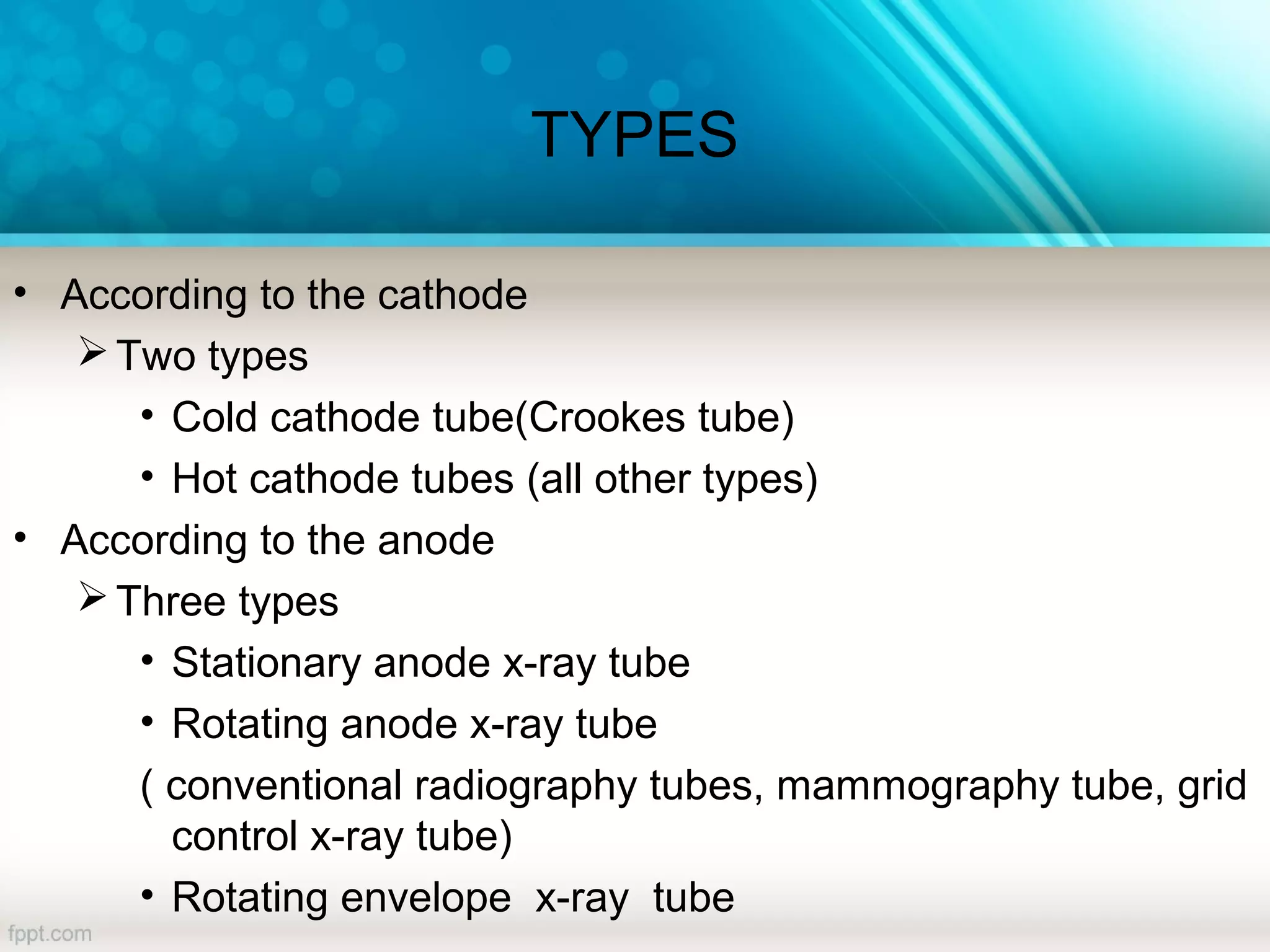 xray tubes | PPT