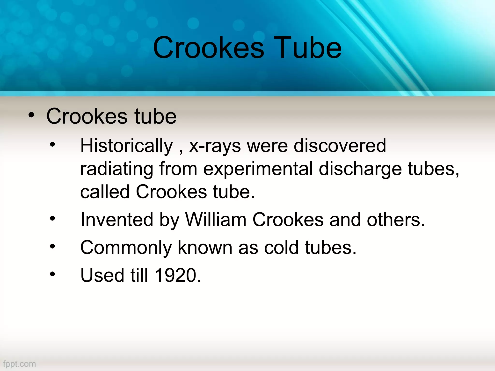 xray tubes | PPT