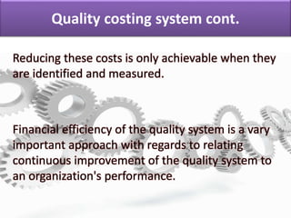 cost of quality | PPTX