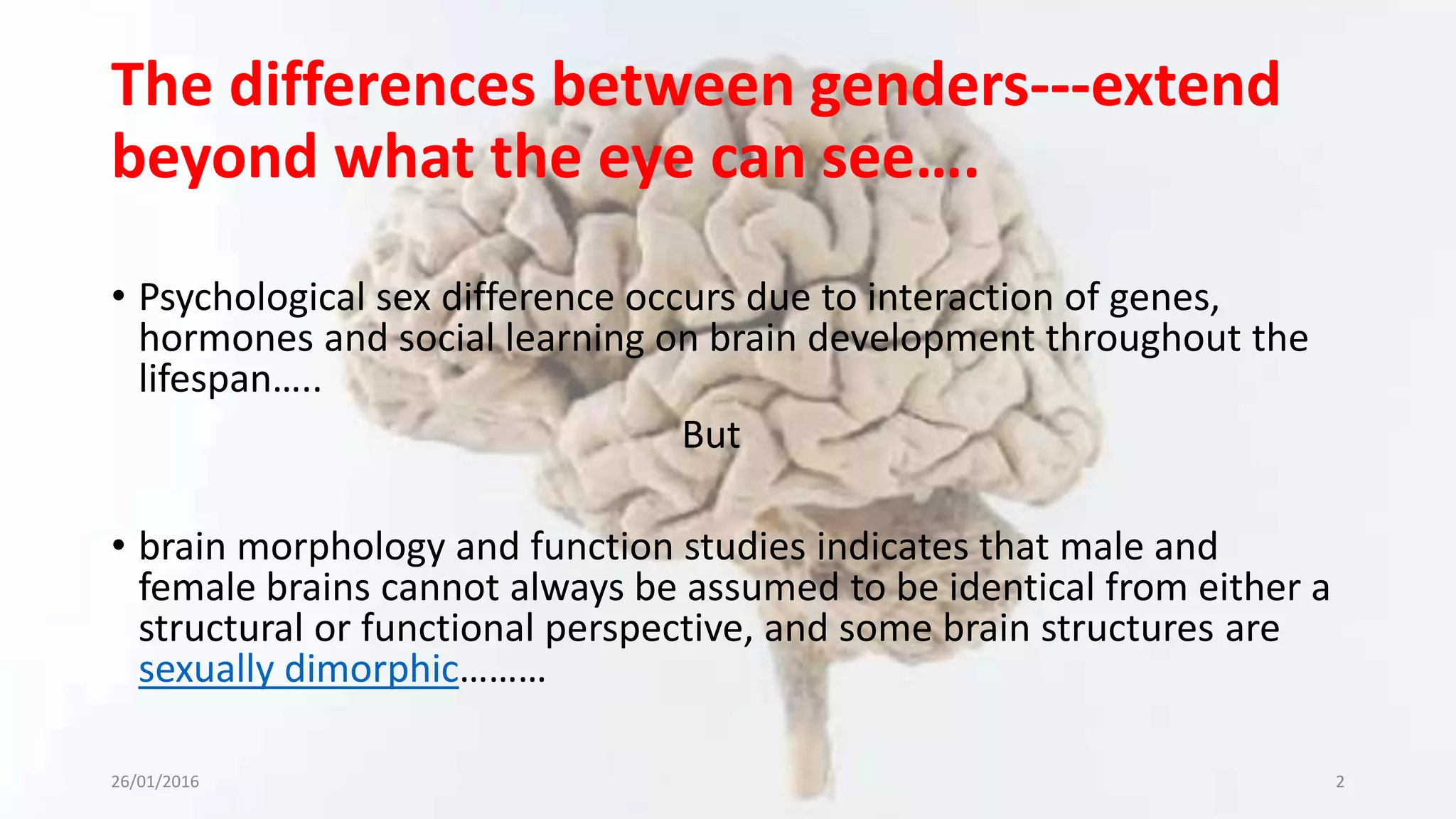 Male Brain Vs Female Brain! | PPTX