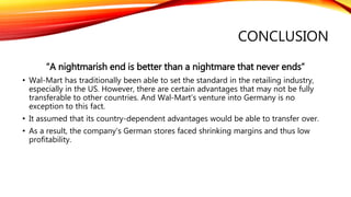 walmart closes up their shops in germany | PPT