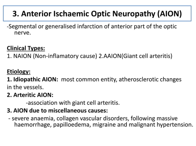 Common Neuro Ophthalmological Disorder | PPTX | Brain and Nervous ...