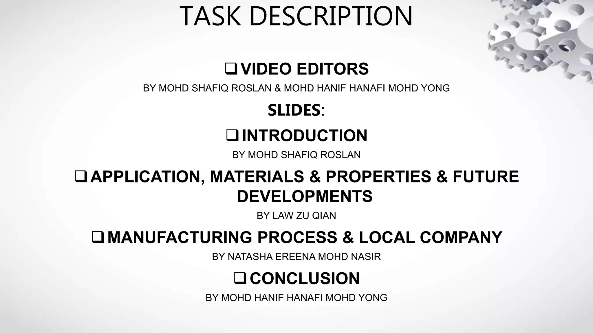 Manufacturing Process of Washing Machine | PPTX