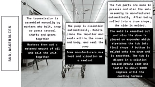 Manufacturing Process of Washing Machine | PPTX