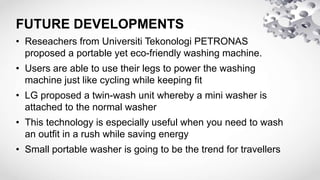 Manufacturing Process of Washing Machine | PPTX