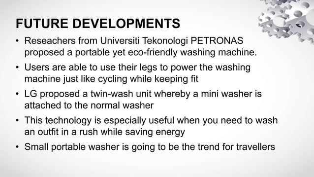 Manufacturing Process of Washing Machine | PPTX