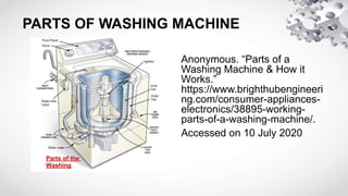 Manufacturing Process of Washing Machine | PPTX