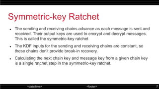 The Double Ratchet Algorithm | PPTX | Internet | Computing