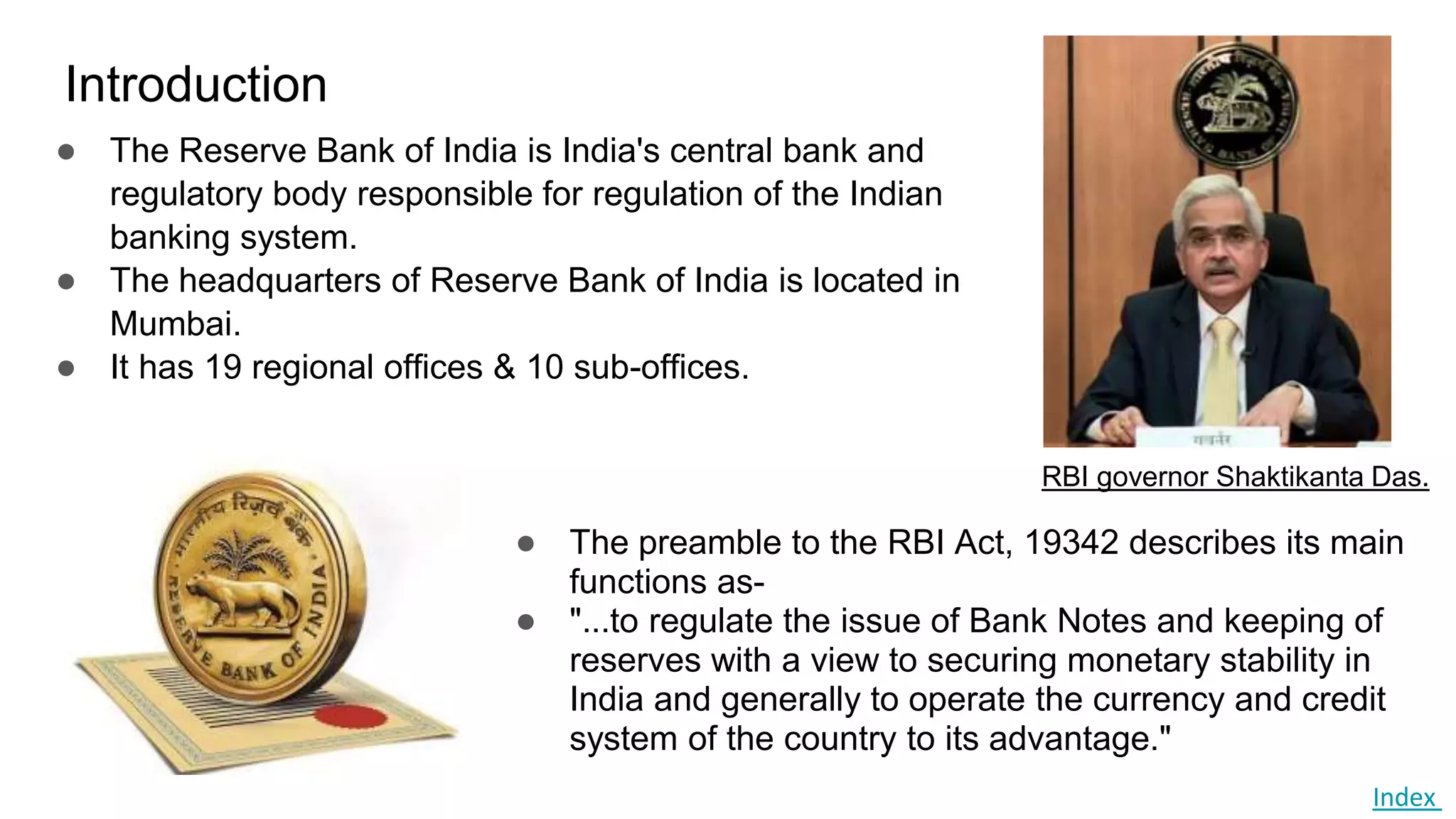 Role of RBI in Indian Banking System | PPT