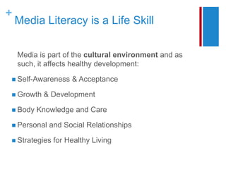 Introduction to Media Literacy for Substance Abuse Prevention | PPTX