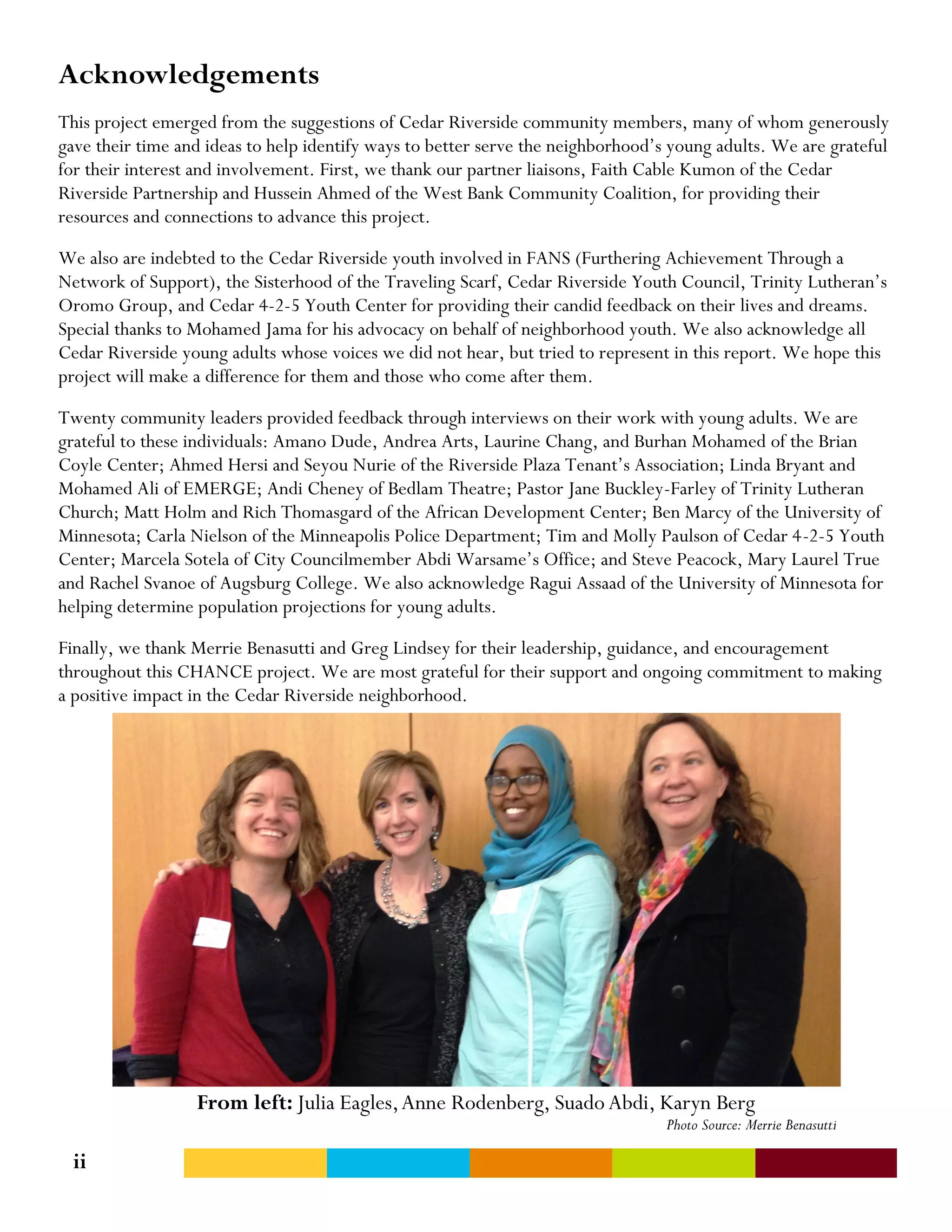 Connecting the Dots: Empowering Young Adults in Cedar Riverside | PDF