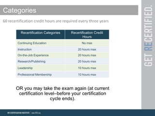 July 29-Recertification: It's Easier Than You Think | PPTX | Resume ...