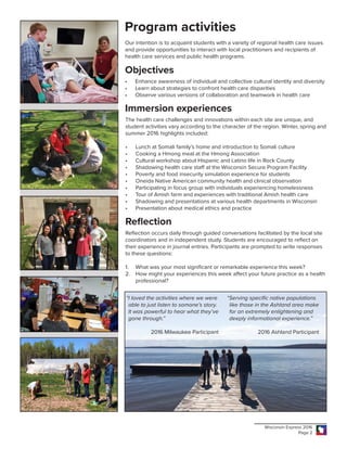 2016 Wisconsin Express Annual Report | PDF