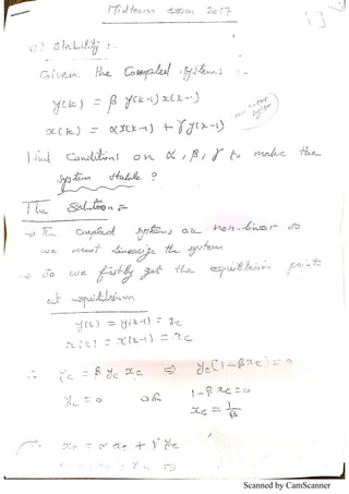 control Final exam 2019 | PDF