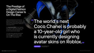 Metaverse Fashion Trends report by Roblox and Parsons | PDF