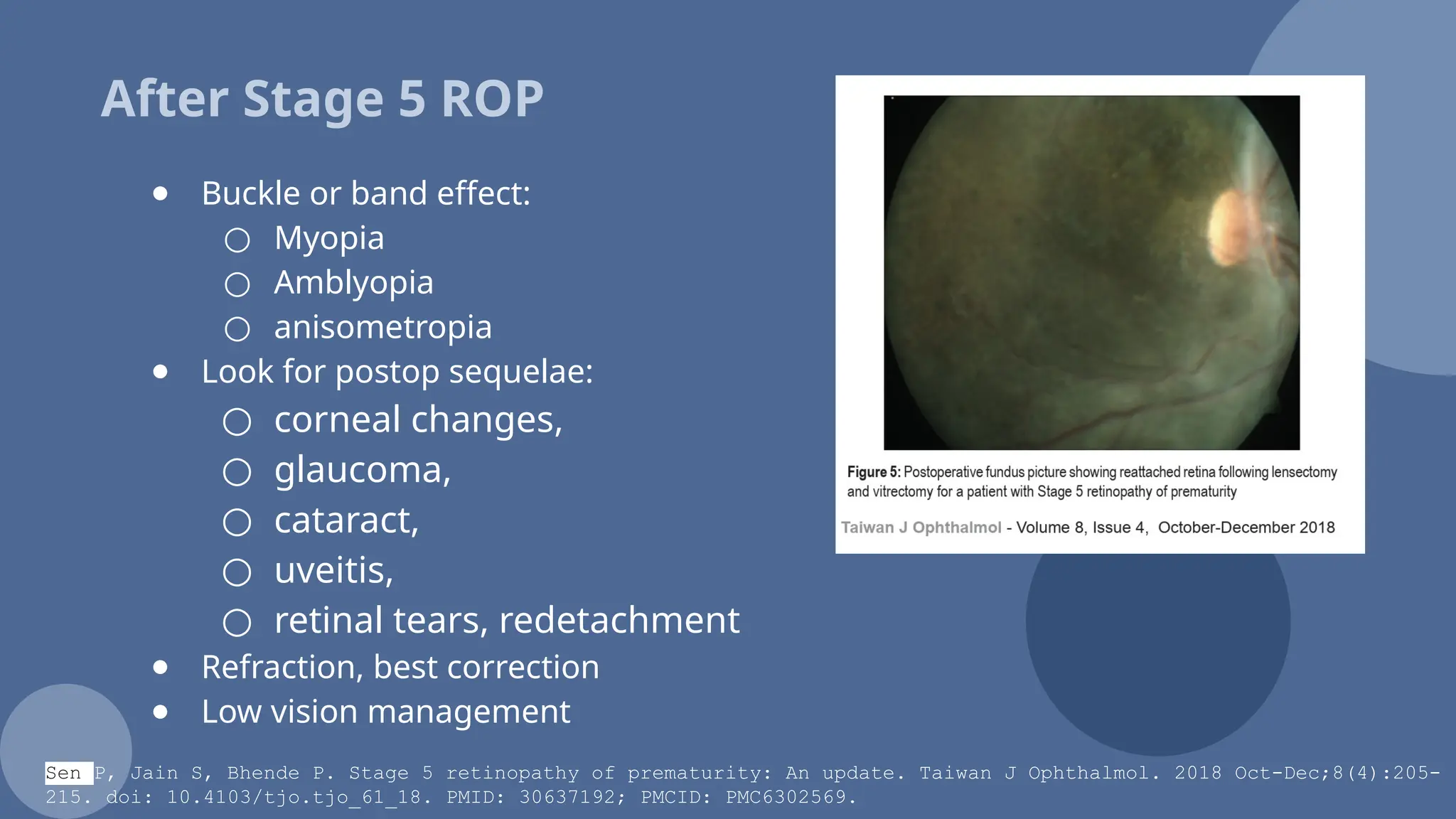 Pediatric Ophthalmology Concerns after ROP | PPTX