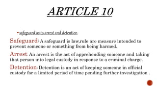 Human rights article in 1973 constitution | PPTX